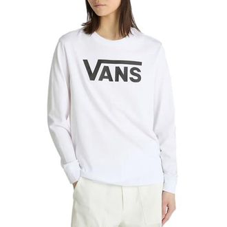 Vans Classic Ls Tee T-Shirt, Blanc, XL Homme