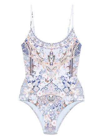 Camilla maillot de bain à encolure arrondie - Bleu