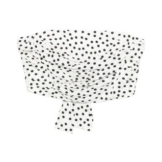 Philosophy di Lorenzo Serafini Femme, Tops, Blanc, Taille: 38 FR 1002 Top Court Blanc Pois