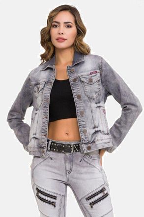 Cipo & Baxx Jeansjacke Jeansjacke Mit praktischen Brusttaschen, WJ212
