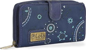 Lois Carteras de Mujer, Portefeuille Femme Sint, Bleu Marine (portefeuille-304416), M