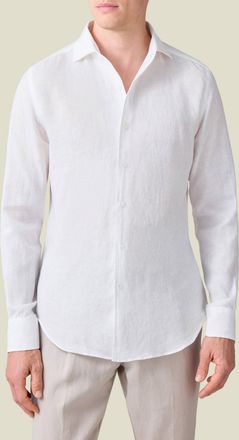 Luca Faloni Hemd Portofino in Weiß aus Leinen für Herren