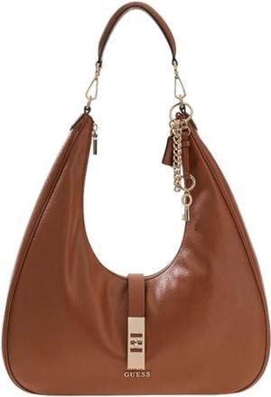 Guess sac &agrave; &eacute;paule Brooke Hobo Cognac brun