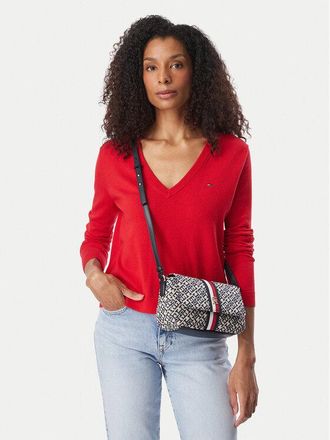 Tommy Hilfiger Handtasche Th Jacquard Ess Crossover AW0AW19066 Blau