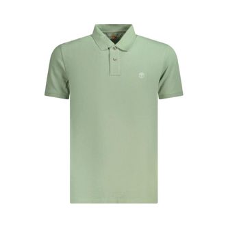 Timberland Homme, Tops, Vert, Taille: 2XL Polo en Coton Vert Style Classique