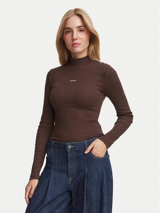 Guess Bluse W6BP06 K5471 Braun Slim Fit