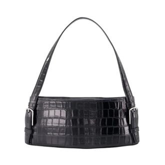 Coperni Ergonomische Croco-Schultertasche - - Bags - Damen - Schwarzk - ONE SIZE