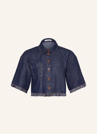 Zimmermann Cropped-Jeansbluse Rhiannon blau