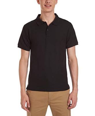 Nautica Short Sleeve Uniform Stretch Polo, Noir, Large 38/39 Homme