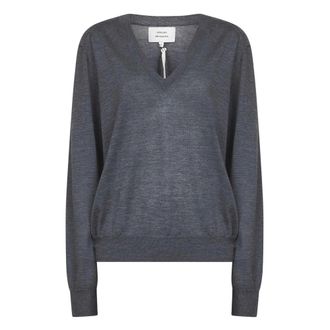 Loulou Studio Femme, Pulls, Gris, Taille: 36 FR V-neck Tricots