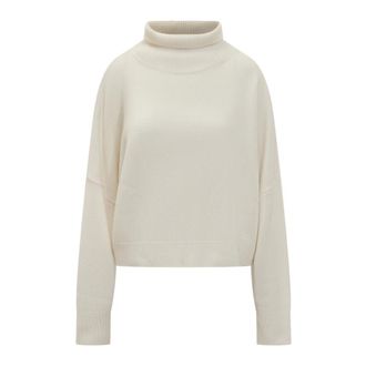 Loulou Studio Femme, Pulls, Beige, Taille: 42 FR Luke Stand Collar Sweater