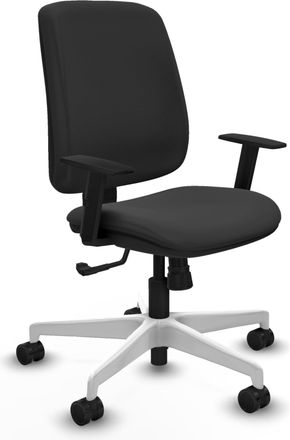 Piqueras y Crespo Drehstuhl f&uuml;r Alares Schreibtisch mit 1D-Armlehnen, ausgestattet mit 4 Positionen und Schaumstoff, Rollen 65 mm, Nylon, Dunkelgrau