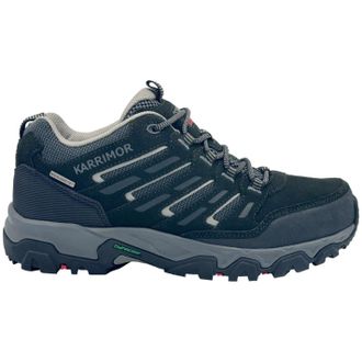 Karrimor Mount Wanderschuhe f&uuml;r Herren, Wildleder, niedrig geschnitten (Schwarz/Grau)
