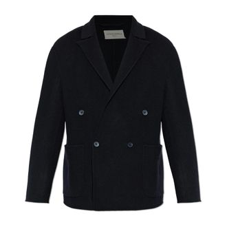 Officine G&eacute;n&eacute;rale Maxwell Wool Jacket - - Coats - Herren - Blau - 2XL