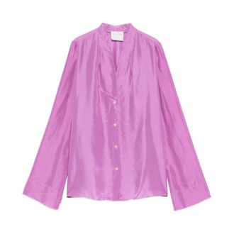 Forte_Forte Femme, Blouses et Chemises, Violet, Taille: 42 FR My Shirt Burlesque