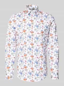 Jake*s Slim Fit Business-Hemd mit Kentkragen