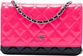 Chanel Portefeuille sur cha&icirc;ne Pre-owned - Femme - Pre-owned - Rose - Taille: ONE Size