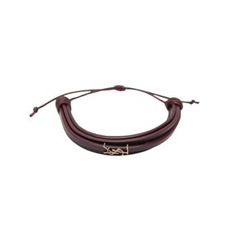 Saint Laurent Cassandre Armband aus mehreren Str&auml;ngen - - Accessories - Damen - Braun - M