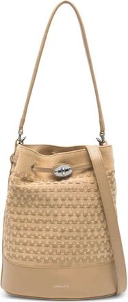 Zanellato Femme, Sacs, Beige, Taille: ONE Size Monda Musiva Petit Sac Seau en Daim Tiss&eacute;