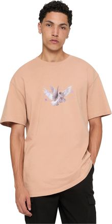 Mister Tee Herren T-Shirt 100 Prozent Baumwolle Bernstein XXL