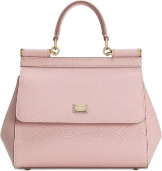 Dolce & Gabbana logo-plaque tote bag - Rosa