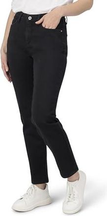 Stooker Jean stretch 5 poches pour femme Coupe droite Coupe ajust&eacute;e, Jean noir, 42W / 32L
