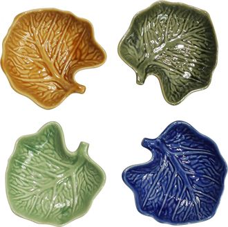 Freak Scene Schale - Keramik - Blatt 02 - olivgrün