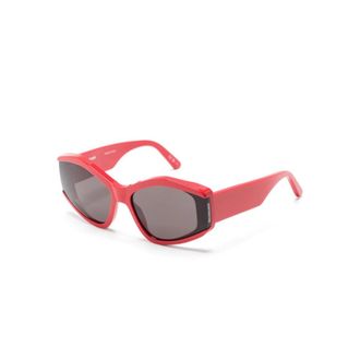 Balenciaga Rote Sonnenbrille mit Originalzubeh&ouml;r - - Accessories - Damen - Rot - 66 MM