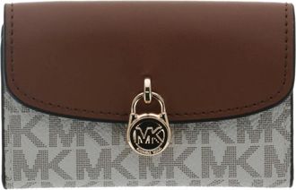 Michael Kors Femme, Accessoires, Beige, Taille: ONE Size Lyra Trifold Wallet