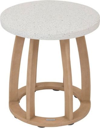 Hesperide Hesperide - Table d appoint de jardin ronde Lemindo 50 x 53cm en eucalyptus - Hesp&eacute;ride