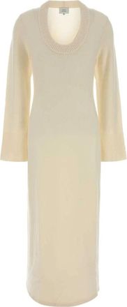 Loulou Studio Femme, Robes, Beige, Taille: 42 FR ARI U Neck Maxi Knit Dress