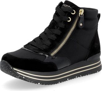 Remonte Damen Low-Top Sneaker D1370, Frauen Halbschuhe,lose Einlage,Strassenschuhe,Sportschuhe,Freizeitschuhe,Turnschuhe,Laufschuhe,schwarz (01),40 EU