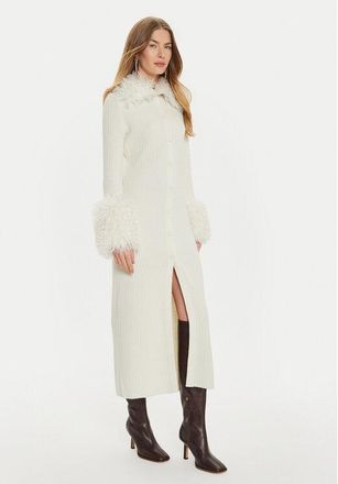 Twin-Set Strickjacke 242TT3430 Wei&szlig; Slim Fit