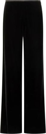 Emporio Armani Femme, Pantalons, Noir, Taille: 40 FR Velvet Palazzo Pantalons