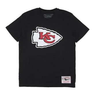 Mitchell & Ness Kansas City Chiefs Logo Tee Schwarz - - Tops - Herren - Schwarzk - L