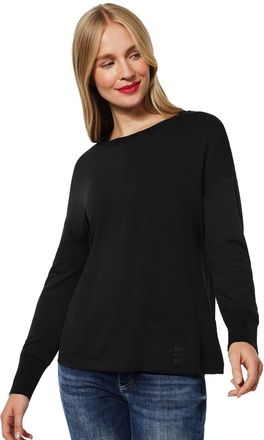 Street One Damen A318810 Langarmshirt, Black, 34