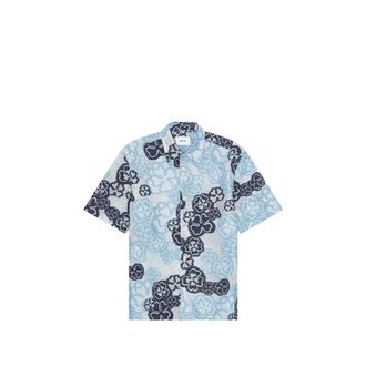 Nn.07 Chemise Freddy &agrave; empi&egrave;cement brod&eacute; en coton m&eacute;lang&eacute;