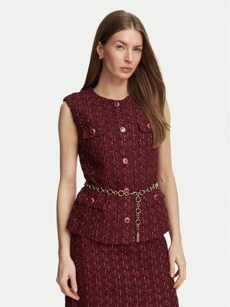 Guess Weste G6BN03 W4327 Dunkelrot Regular Fit