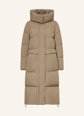 Duno Duno Daunenmantel Fully Mit Abnehmbarer Kapuze braun