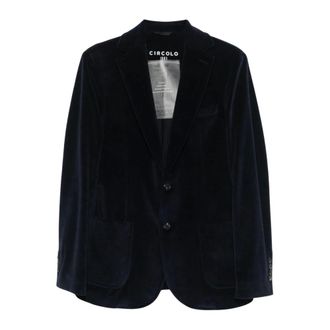 Circolo 1901 Homme, Vestes, Bleu, Taille: M Veste en velours