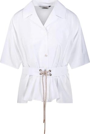 Max Mara Femme, Blouses et Chemises, Blanc, Taille: 38 FR Carisma Shirt
