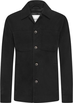 Les Deux Overshirt aus einem leicht elastischen Materialmix in