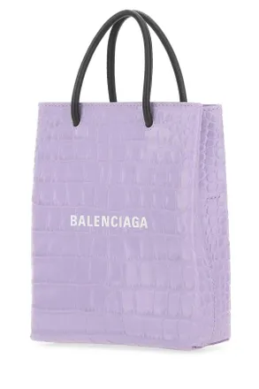 Balenciaga Womens Lilac Leather Handbag 5390 Borse A Mano Bag