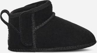 UGG Classic Ultra Mini Bootie f&uuml;r Kinder in Black, Gr&ouml;&szlig;e Wildleder