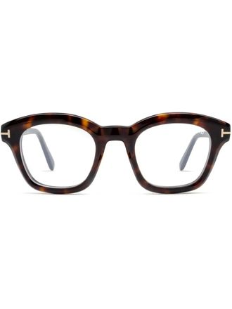 Tom Ford Eyewear lunettes de vue rectangulaires - Marron