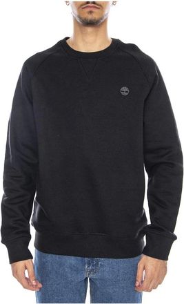 Timberland Homme, Sweatshirts et sweats &agrave; capuche, Noir, Taille: L Brushed Back Crew SweaT-shirt