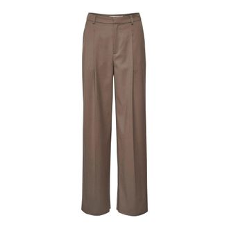 Gestuz Pantalon Large Noix Mod&egrave;le PaulaGZ - Femme - Pantalons - Brun - Taille: 42 FR