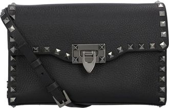 Valentino Garavani Hobo Bags - Small Rockstud Shoulderbag - Gr. unisize - in Schwarz - für Damen