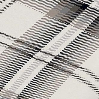 Catherine Lansfield Kelso Grey Spannbettlaken und Kissenbezug, weiß, 120 x 200 + 50 x 80 cm