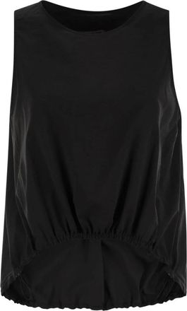 Herno Femme, Tops, Noir, Taille: 40 FR Pleated Cape Top